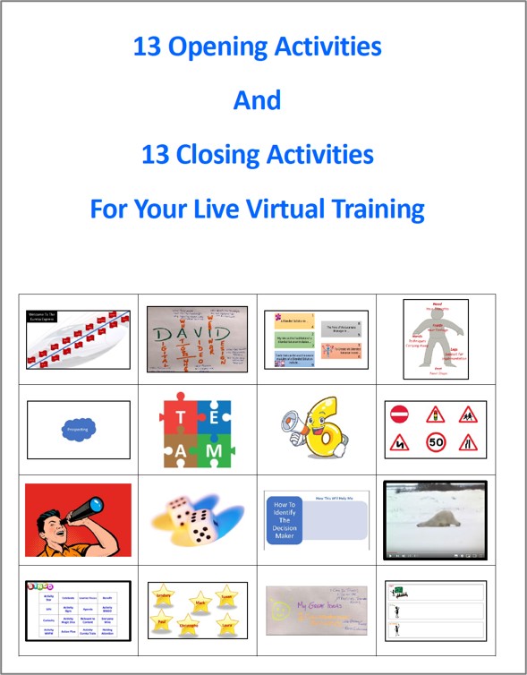 13 Opening Activities And 13 Closing Activities For Your Virtual 